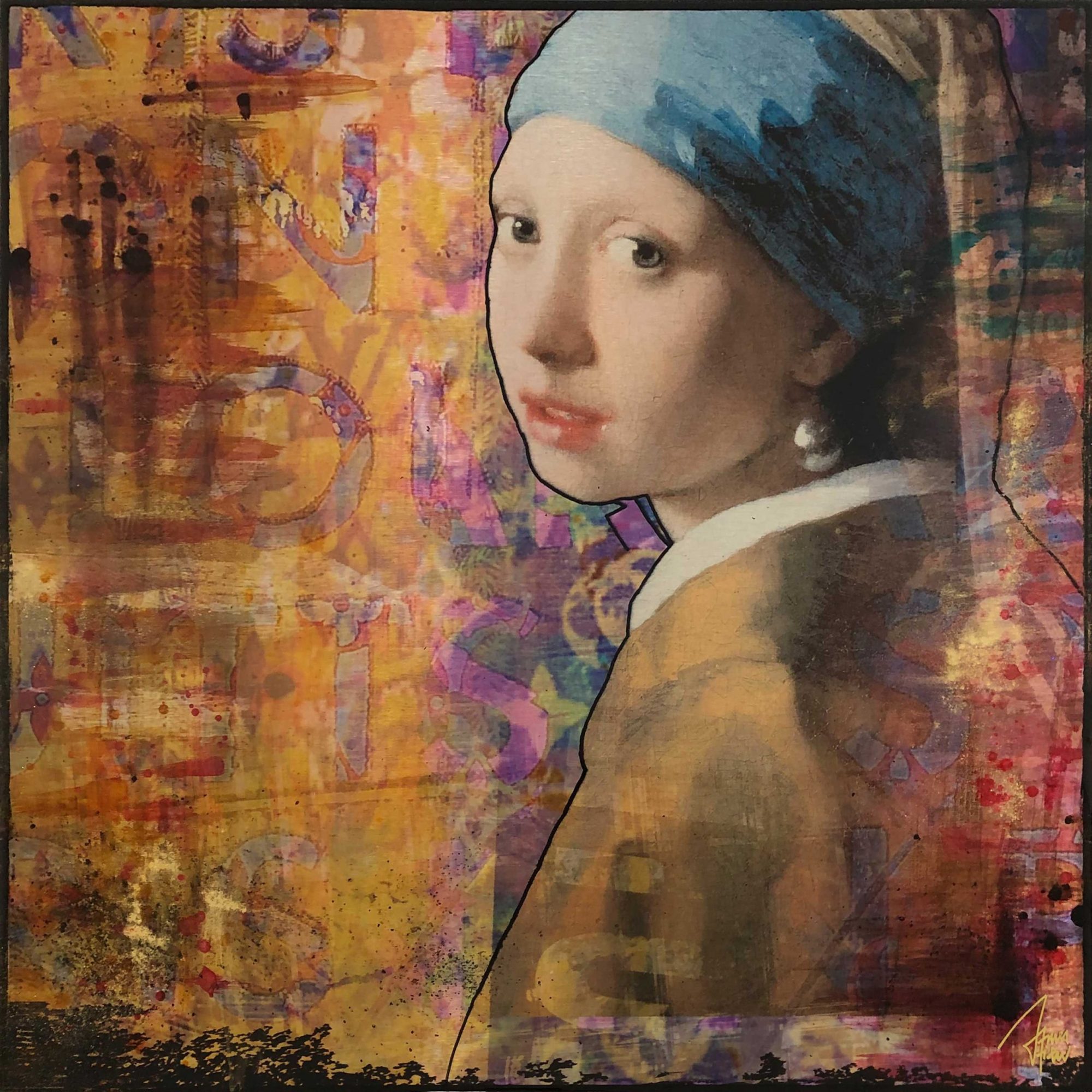 Vermeer girl with the perl earring | Artwork by James Chiew | Galeria ...