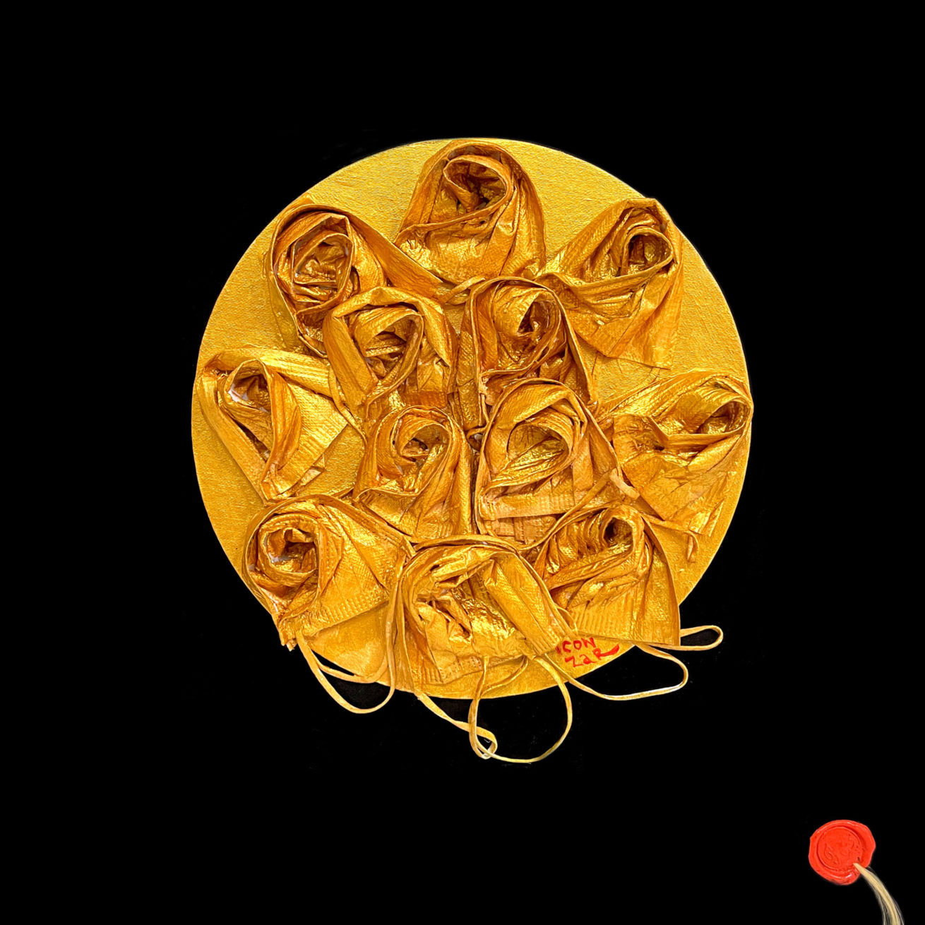 Golden circle | Artwork by Icon Zar | Galeria HMH | Art Gallery | Mallorca